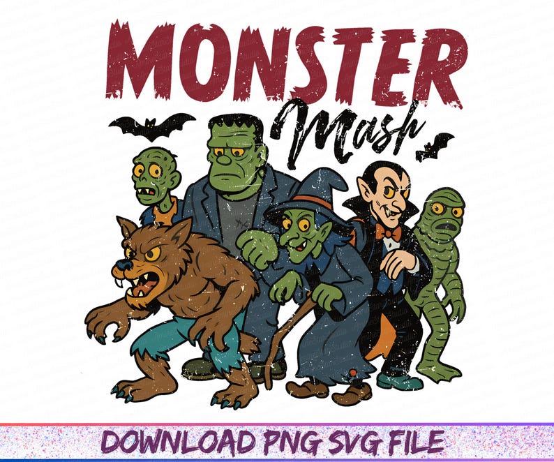 Monster Mash PNG, Halloween Shirt Png, Halloween Png, Halloween Horror ...