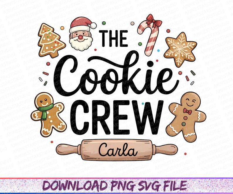Christmas Baking Png Holiday Design Digital Download Gingerbread ...