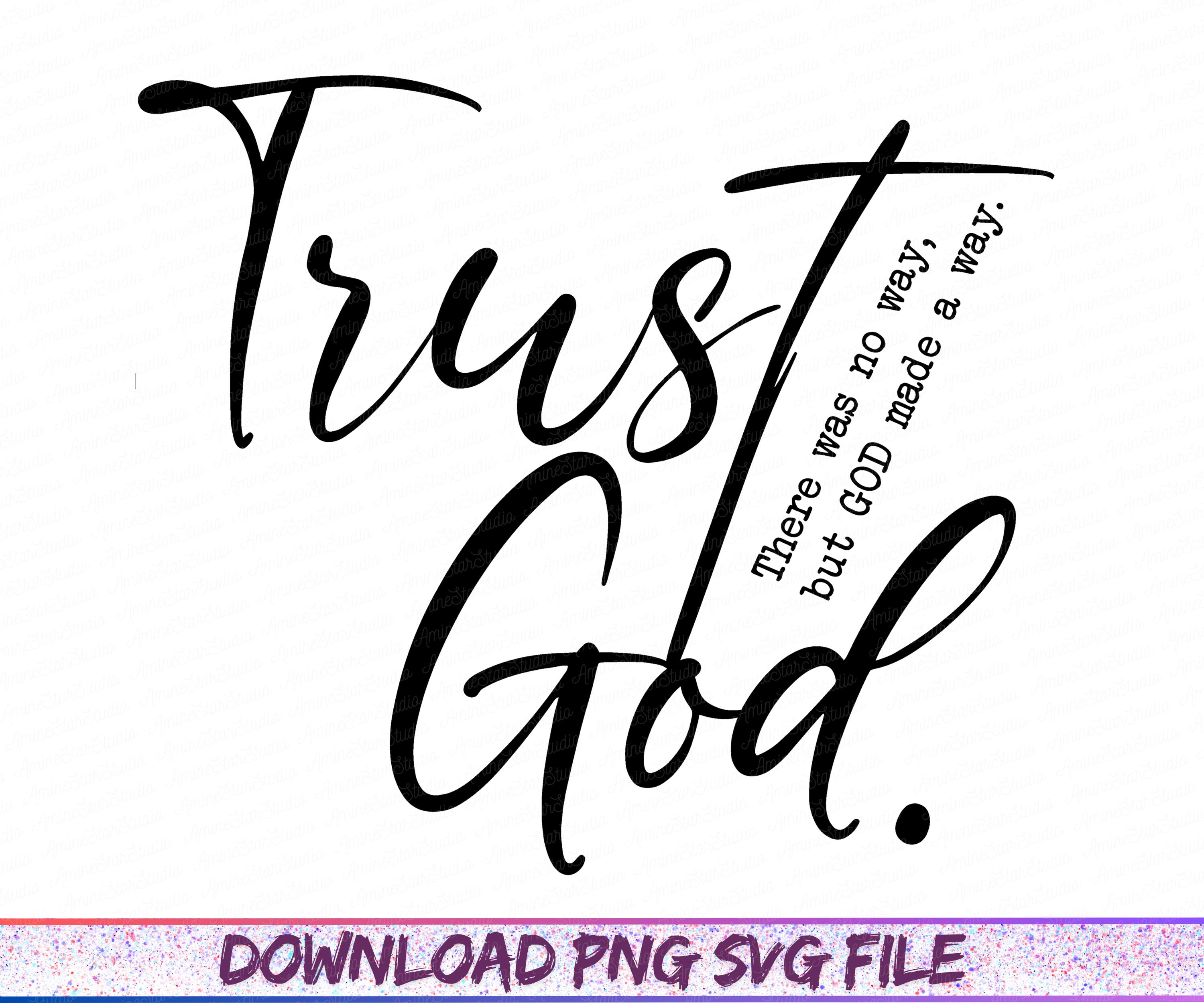 Trust God Svg, but God Svg, Religious Svg, Bible Verse Svg, Christian ...