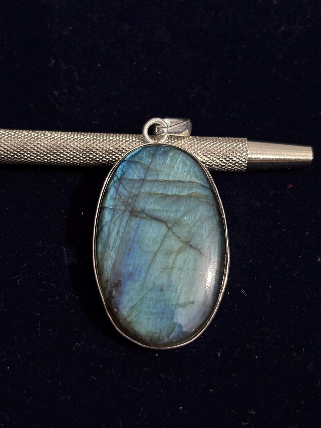 Handmade Blue Labradorite Gemstone 925 Silver Pendant - Etsy