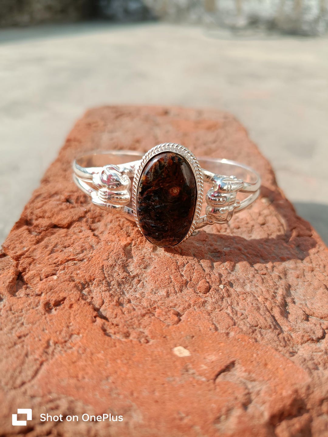 Handmade Pietersite Gemstone Bangle Cuff Jewelry in Sterling Silver - Etsy