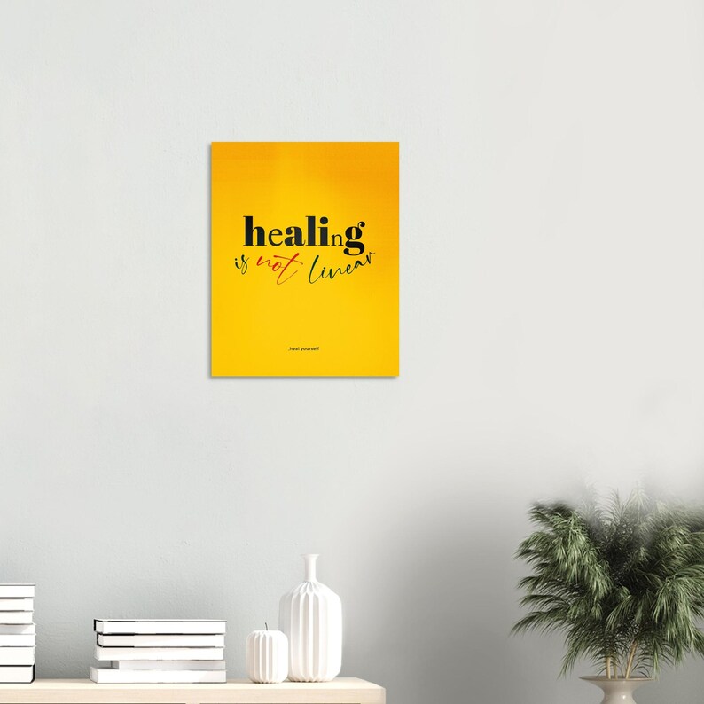 Affirmation Healing Poster „healing is Not Linear“ | Meditations ...