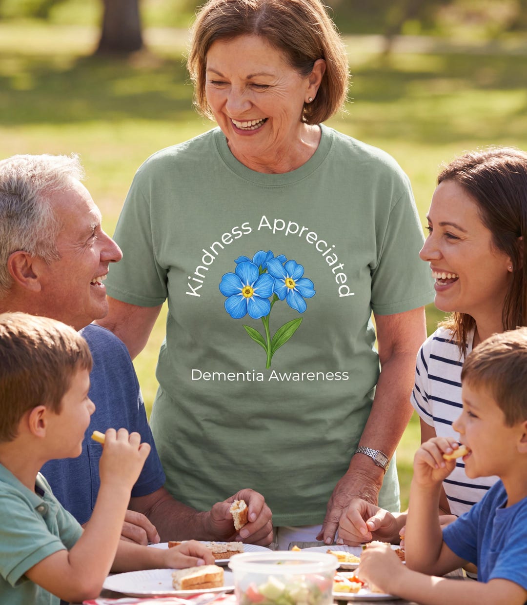 Forget Me Not Flower Dementia Awareness Shirt, Caregiver Gift - Etsy