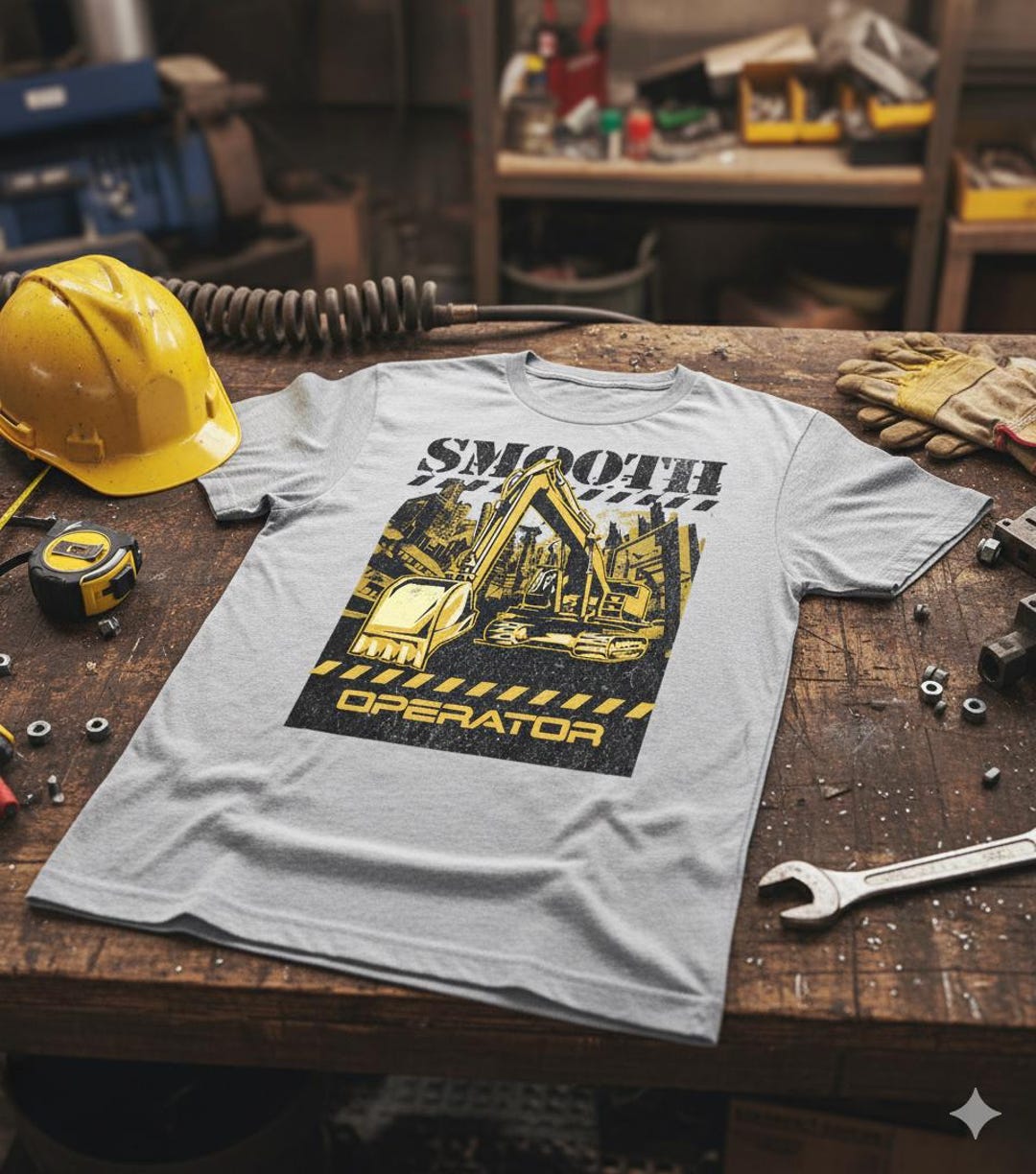 Smooth Operator Excavator T-shirt, Construction Worker Gift,heavy ...