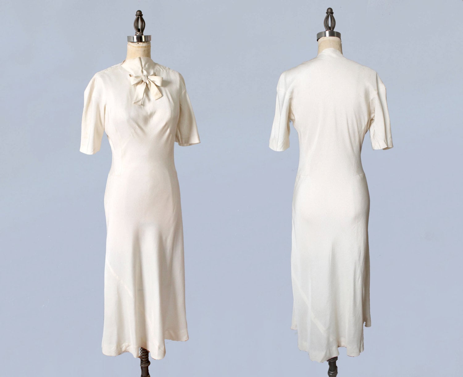 Rare MADELEINE VIONNET Designer 1930s Dress / 30s Cream Day - Etsy