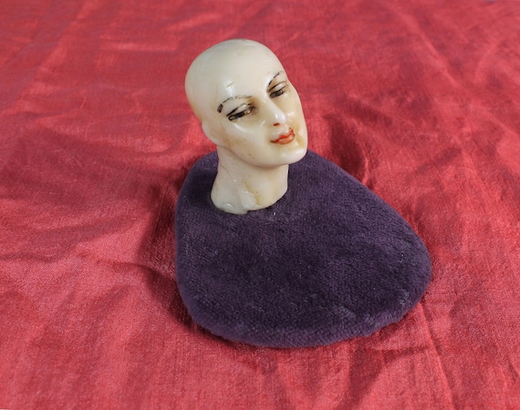 1900s 1910s Wax Lady Head / Hand Painted Antique Wax Female | Etsy