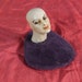 1900s 1910s Wax Lady Head / Hand Painted Antique Wax Female Head on ...