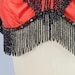 1930s Red Satin Showgirl Bra / Burlesque 30s Beaded Fringe Bra - Etsy