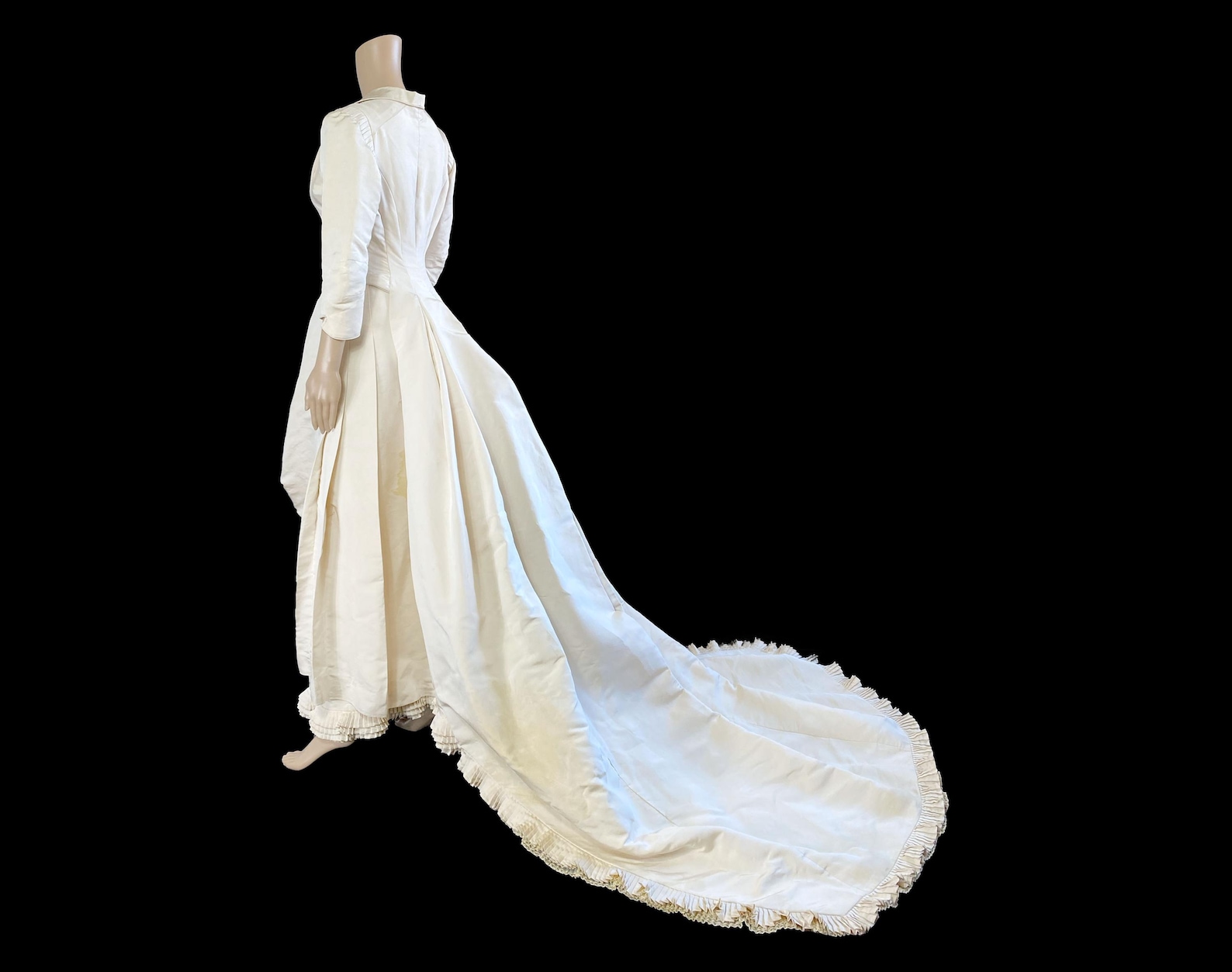 Rare 1880s Bridal Gown / Antique Victorian Wedding Dress / Train - Etsy