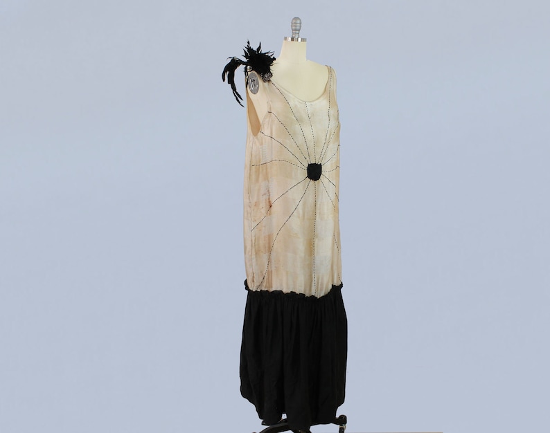 RARE 1920s SPIDER and Web Gender Bending Dress / 1920s Stage Costume ...