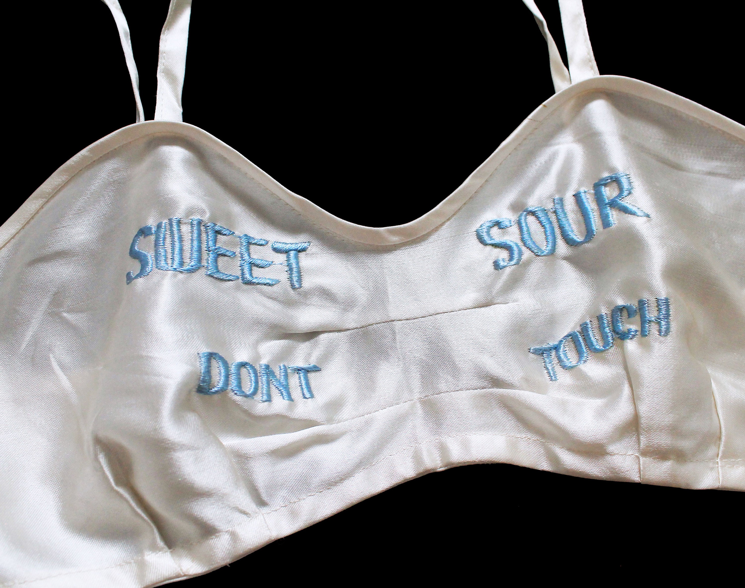 RARE 1940s WWII Lingerie Set / 40s Novelty Bright Coral Pink Silk Bra ...