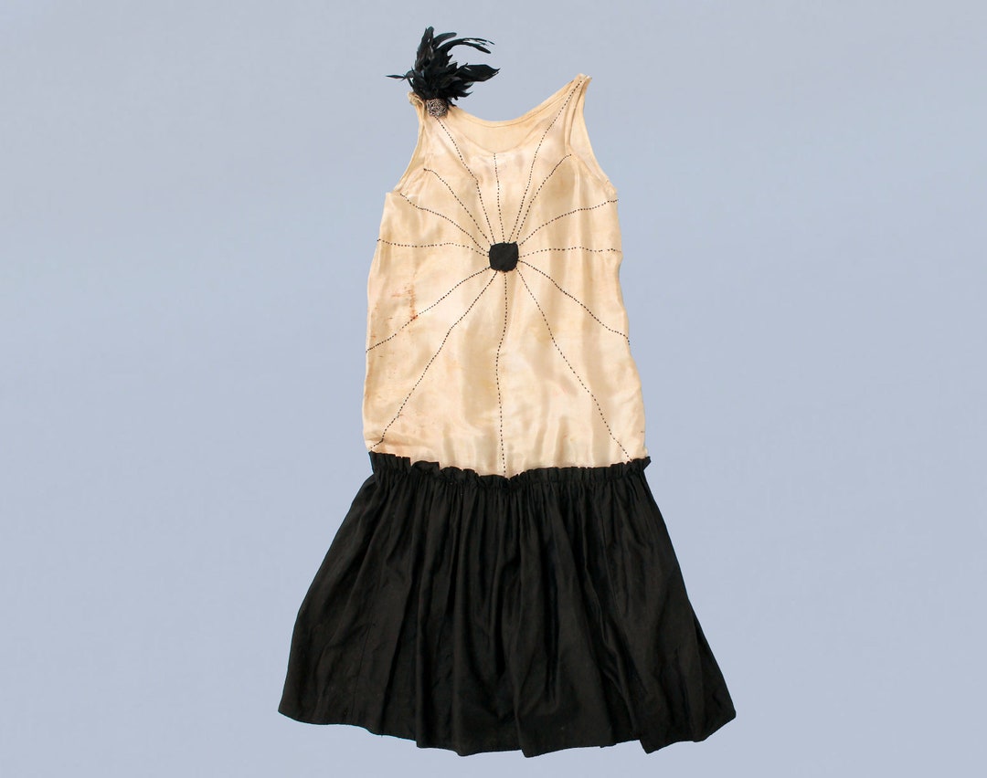 RARE 1920s SPIDER and Web Gender Bending Dress / 1920s Stage Costume ...