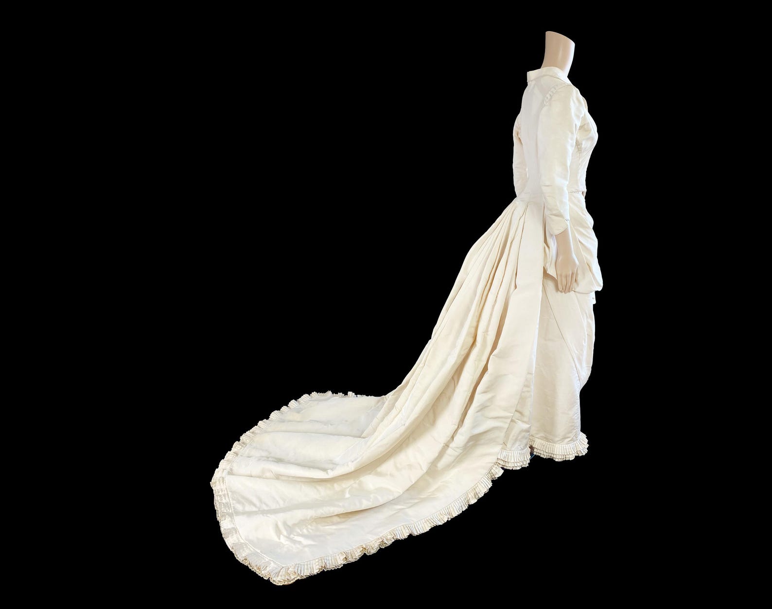 Rare 1880s Bridal Gown / Antique Victorian Wedding Dress / Train - Etsy