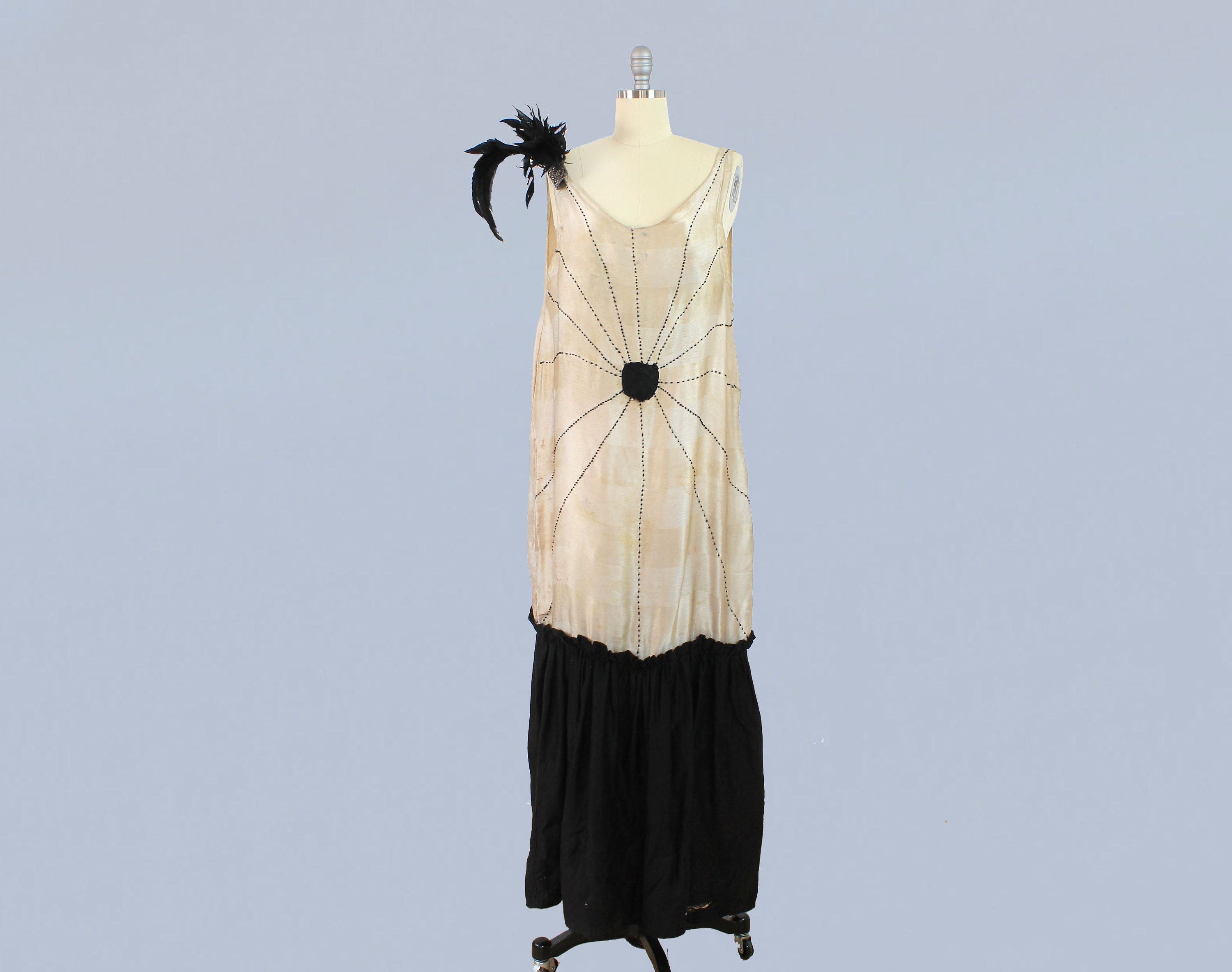 RARE 1920s SPIDER and Web Gender Bending Dress / 1920s Stage Costume ...