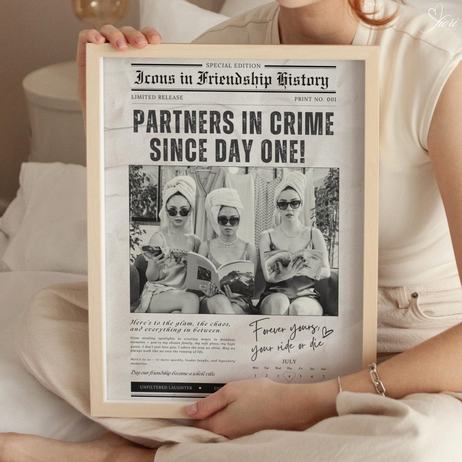Custom Best Friends Newspaper Template, Birthday Gift for Best Friend ...