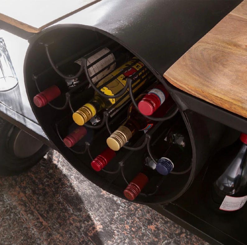 Vintage Airplane Propeller Bar Console – Industrial Aviation Bar Table ...
