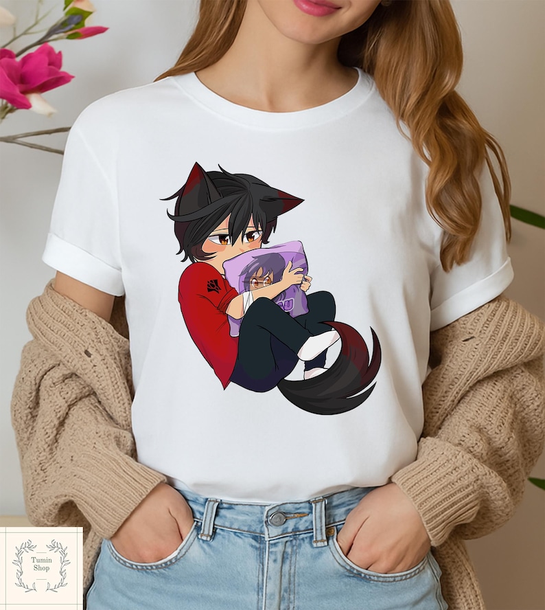Aaron Lycan With Waifu Aphmau Shirt, Aphmau Aaron Lycan Shirt, Aphmau T ...