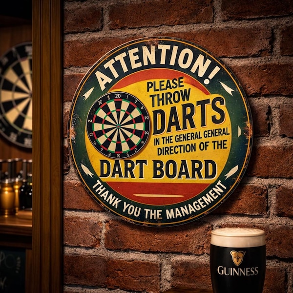 Darts 180 Sign - Etsy UK