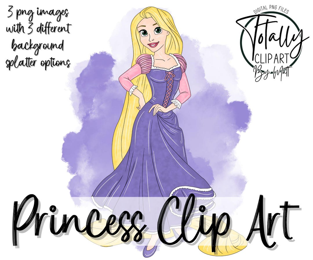 Princess Clipart Pack | 3 PNG Images - Etsy
