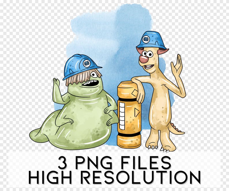 Monster Clipart Pack – 3 PNG Images Included | Digital Download - Etsy ...