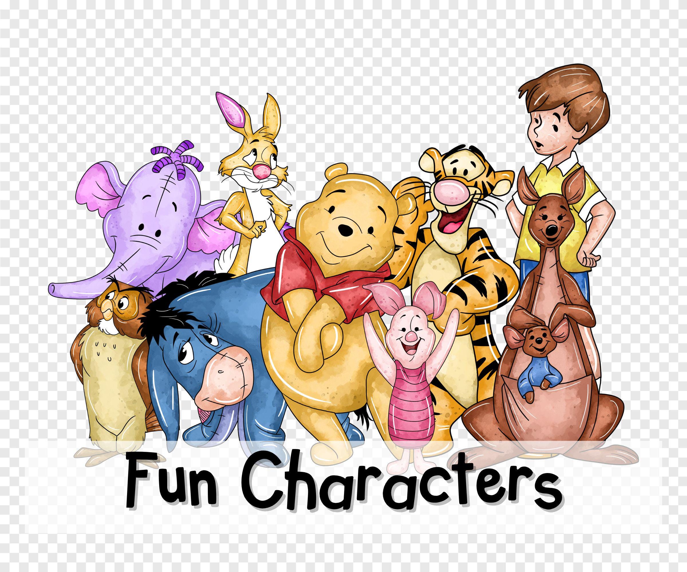 Bear & Friends PNG Bundle | 4 High Resolution Clipart Images - Etsy UK