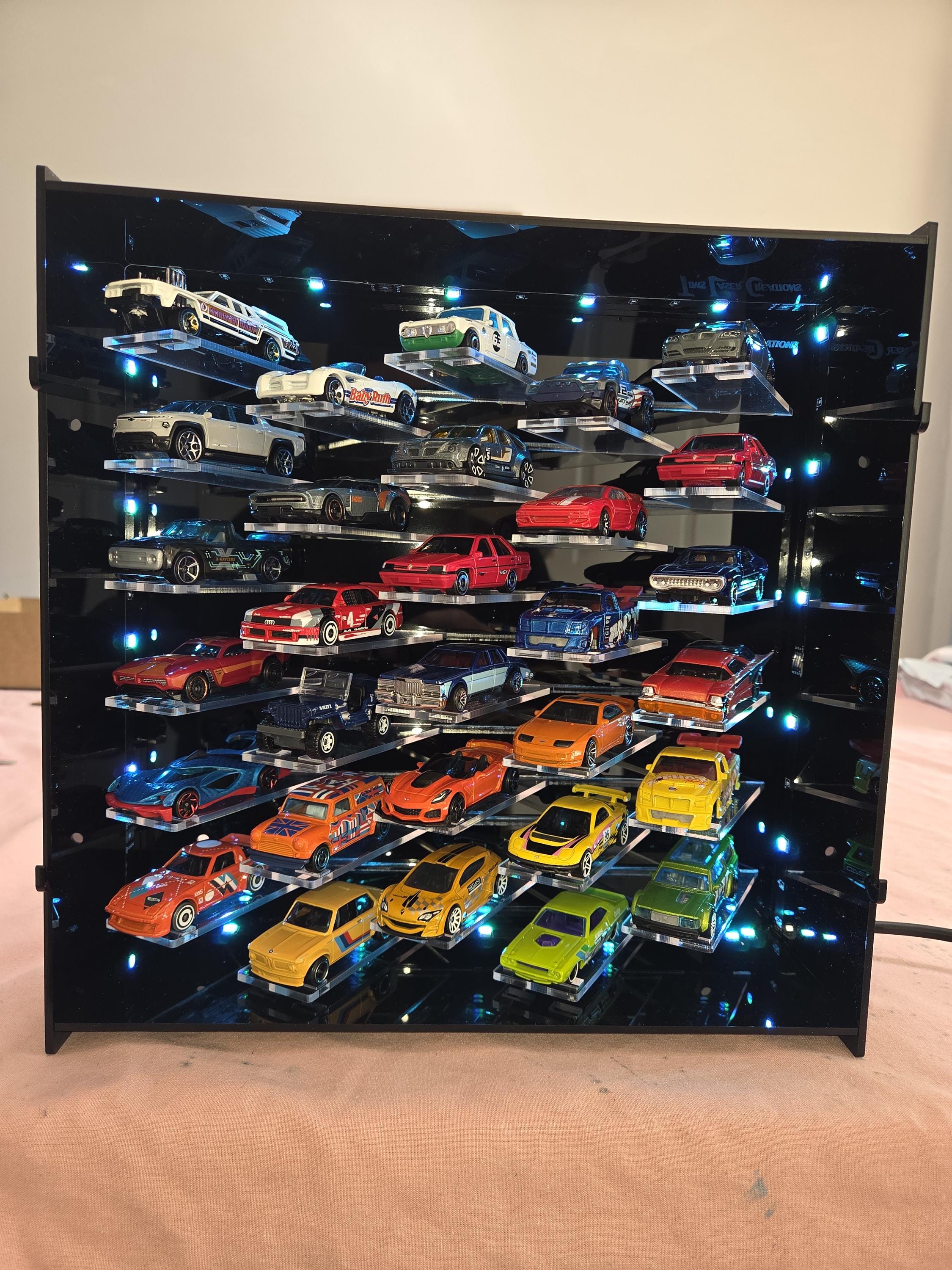 Custom 30-car Display Case: 1/64th Scale Diecast Cars - Etsy