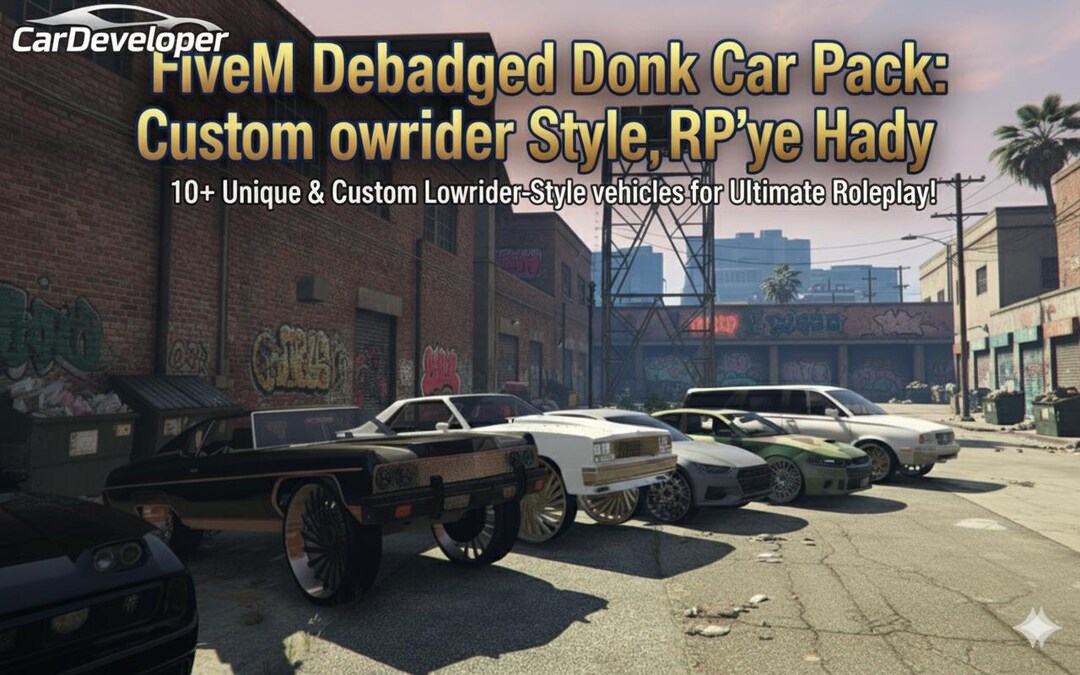 Fivem Debadged Donk Car Pack: Custom Lowrider Style, RP Ready - Etsy Canada