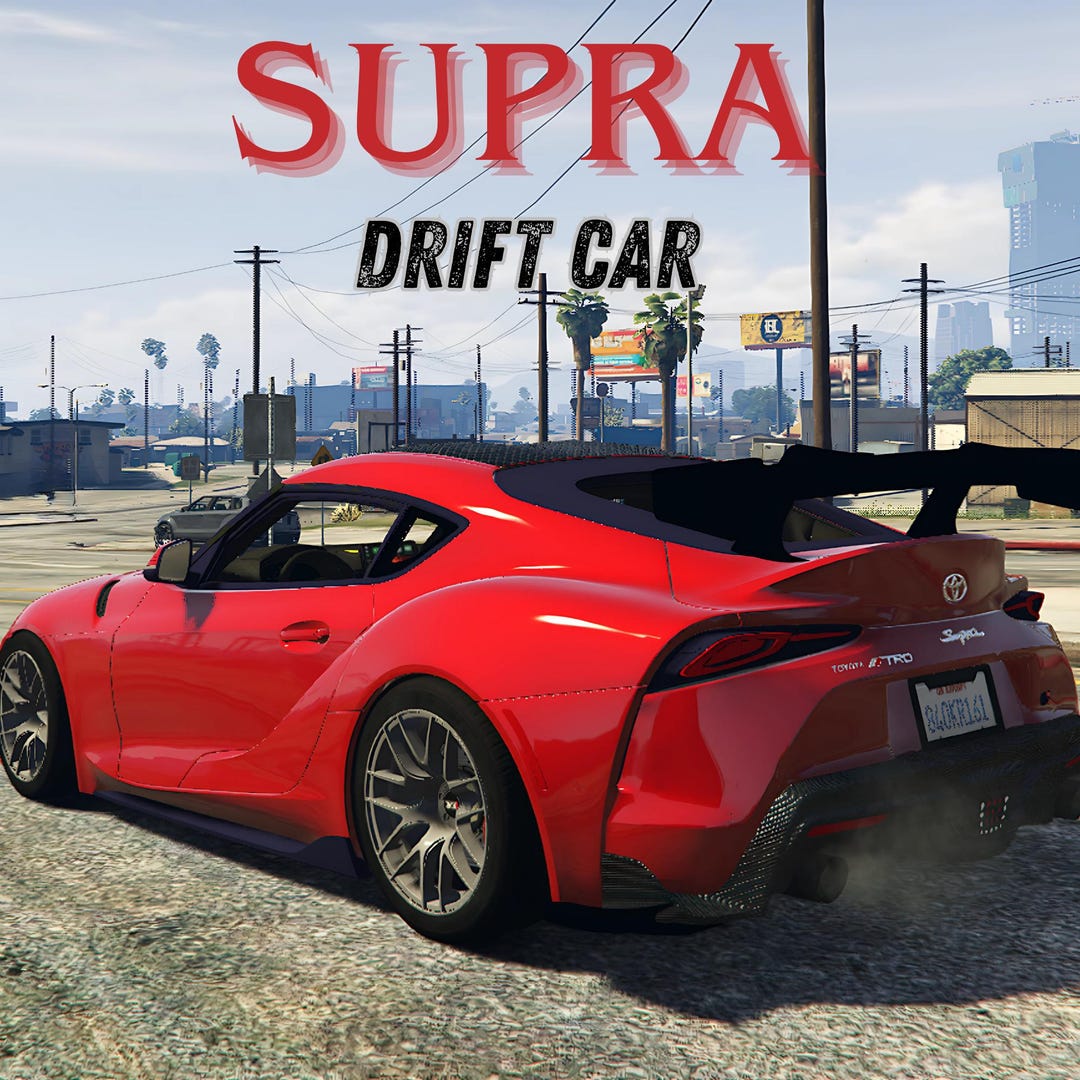 Fivem Supra Drift Car | GR Style Vehicle | High Quality Textures ...
