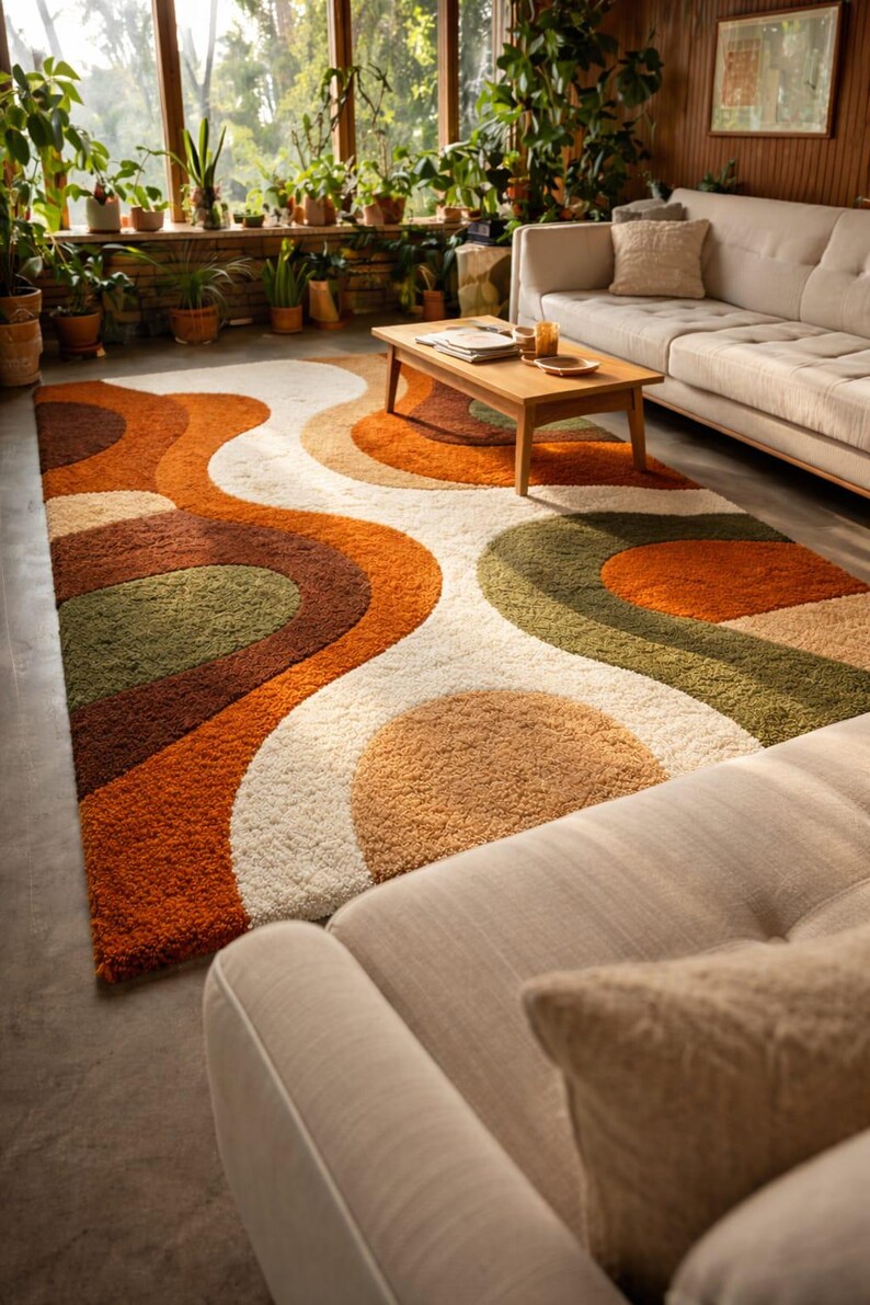 Fabelhafte Mid Century Teppich Ebenbild