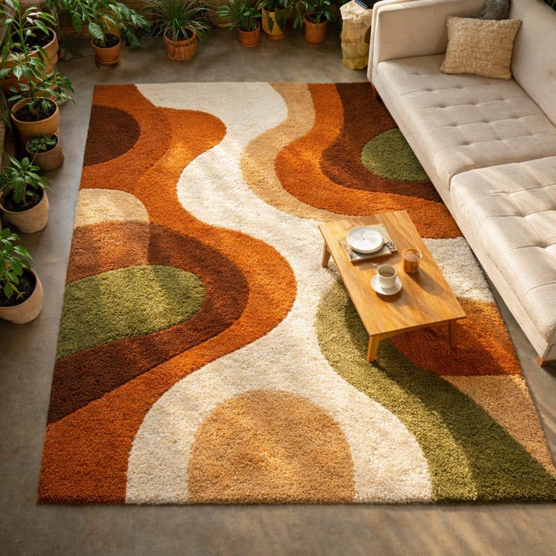 Earthtone Geometric Rugs - Etsy