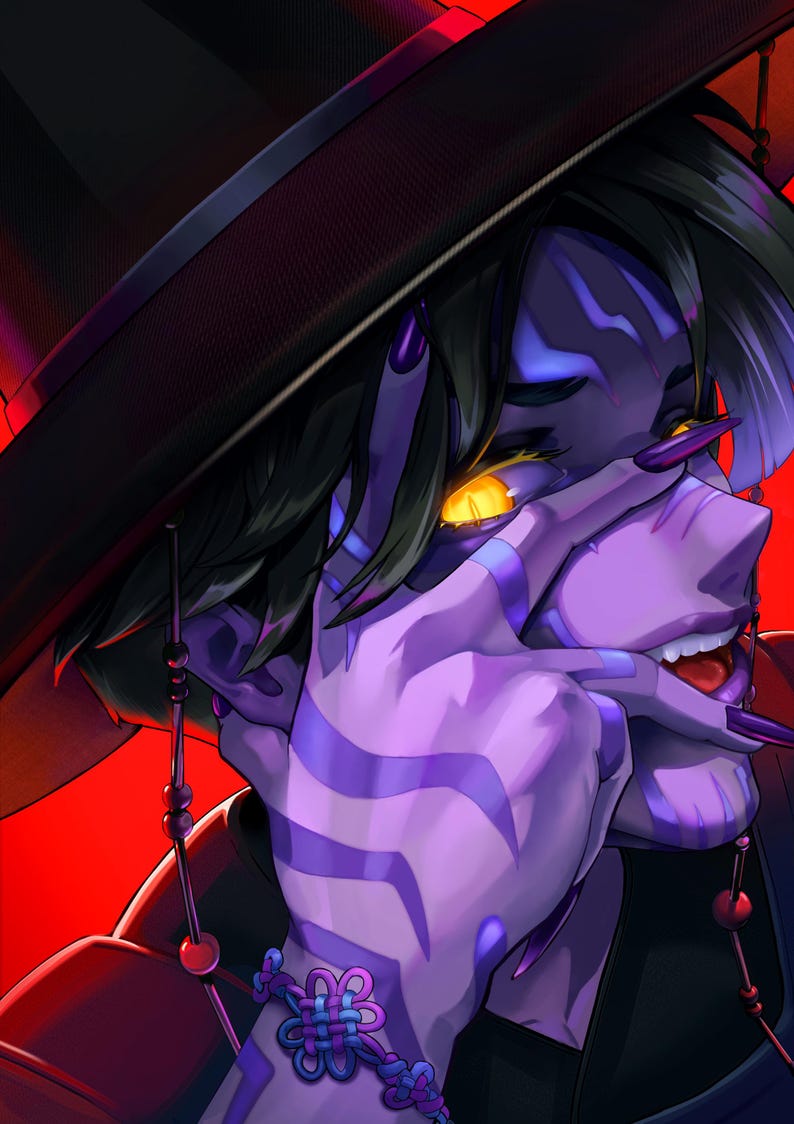 Jinu KPOP Demon Hunters — Illustration Art Print - Etsy