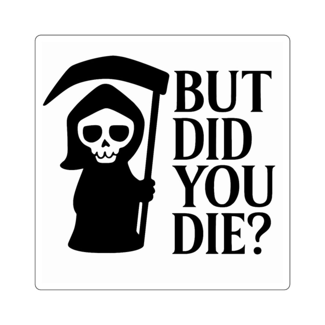 Grim Reaper Vinyl Sticker: Humorous Die Cut Decal for Laptop - Etsy