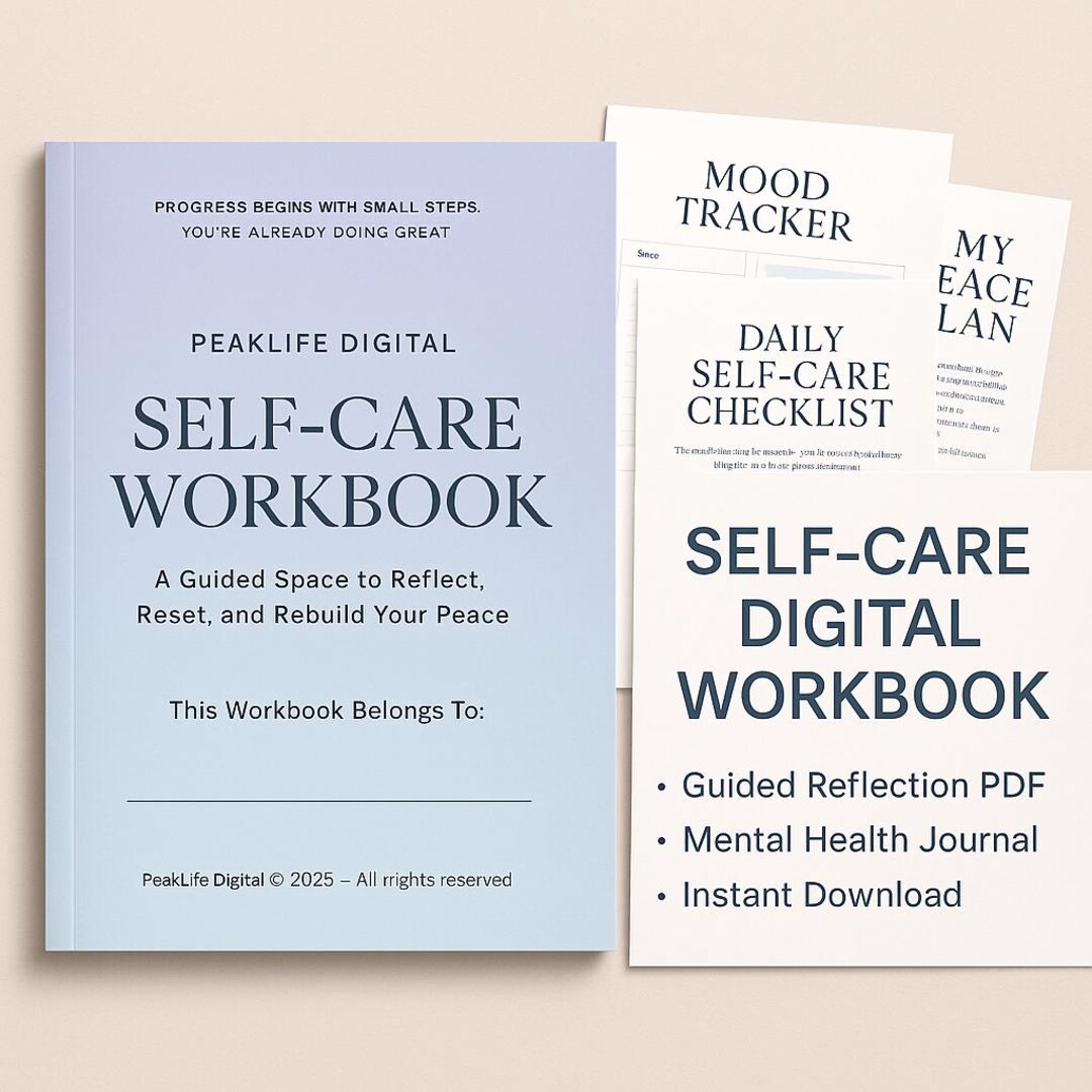 Self-care Digital Workbook PDF - Etsy