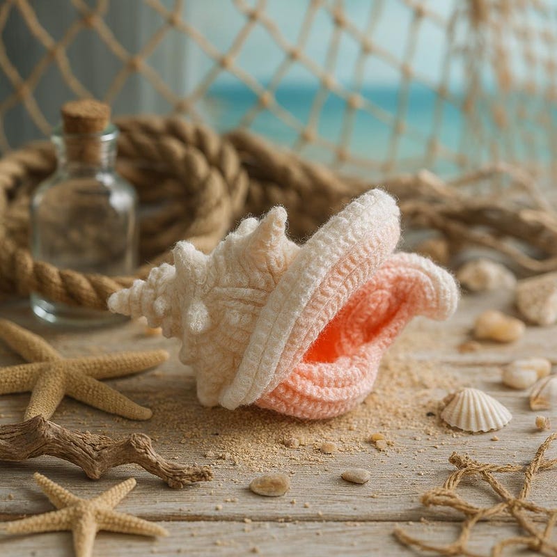 Crochet Seashell - Etsy