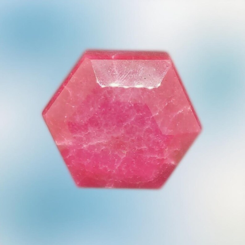 Buy Natural Red Ruby Hexagon Shape Loose Gemstone 300‑400 ct Eye‑clean ...