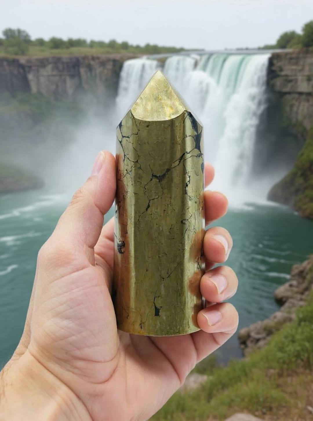 Pyrite “fool’s Gold” Crystal Point, Protection Crystal Tower, Grounding ...