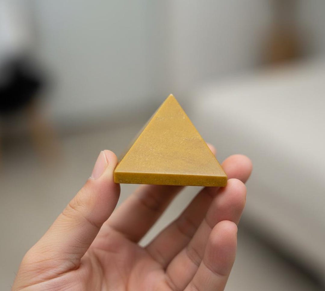 Buy Lab Certified Rose Quartz Pyramid 200-210g Polished Natural Pink ...