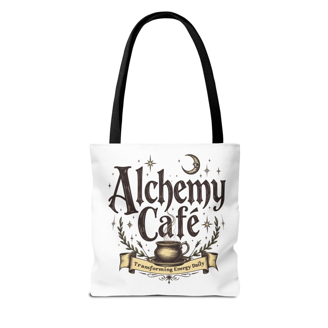 Alchemy Café Tote Bag - Whimsical Bag for Food Lovers, Eco-friendly ...