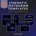 Cinematic Instagram Templates – 19 Editable Canva Posts for Creators ...