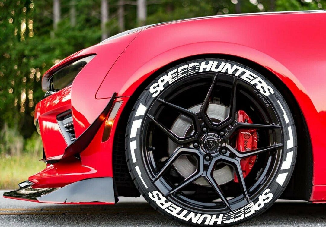 Speedhunters Stripe Permanent Tire Stickers – Full Set of 8 for 4 Tires ...