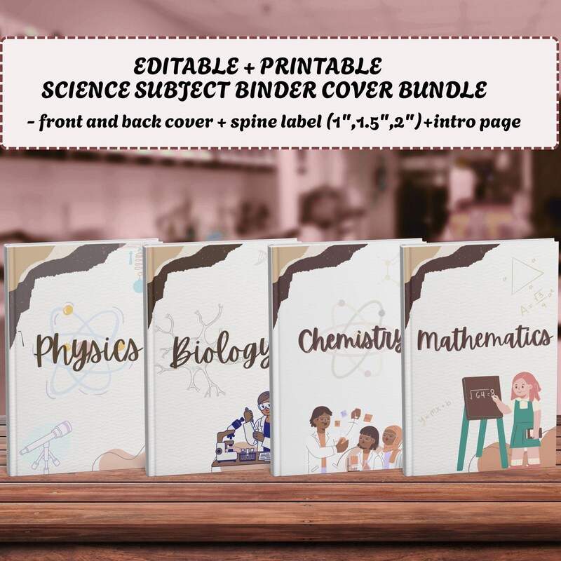 Biology Binder Cover - Etsy
