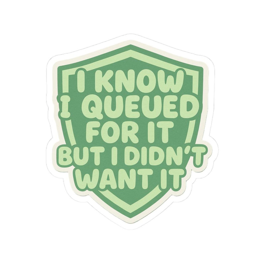 Queue Stickers, Fun Vinyl Decals for Laptops, Water Bottles, Notebooks ...