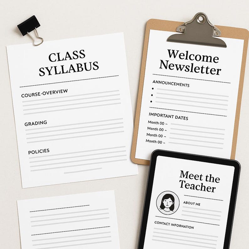 Editable Meet the Teacher Template: Back to School Parent Forms (canva ...
