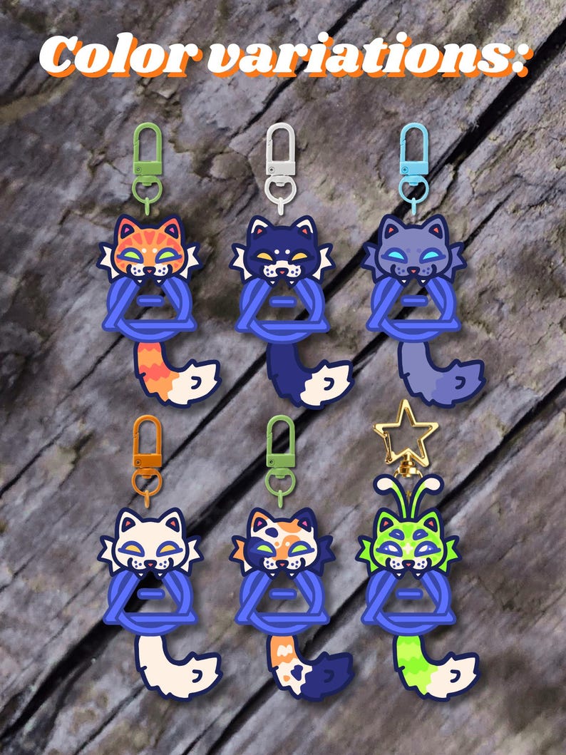 PREORDER Therian Cat Wagging Tail Acrylic Keychain - Etsy