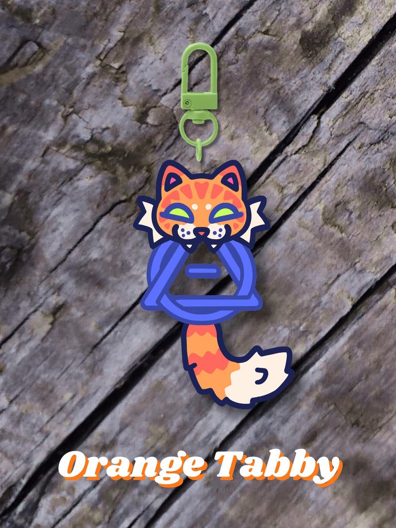 PREORDER Therian Cat Wagging Tail Acrylic Keychain - Etsy