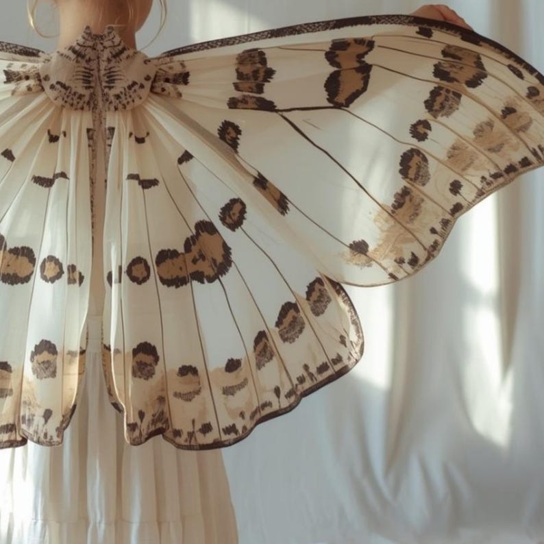Chiffon Leopard Moth Wings, Handmade Kids Costume Cape - Etsy Canada