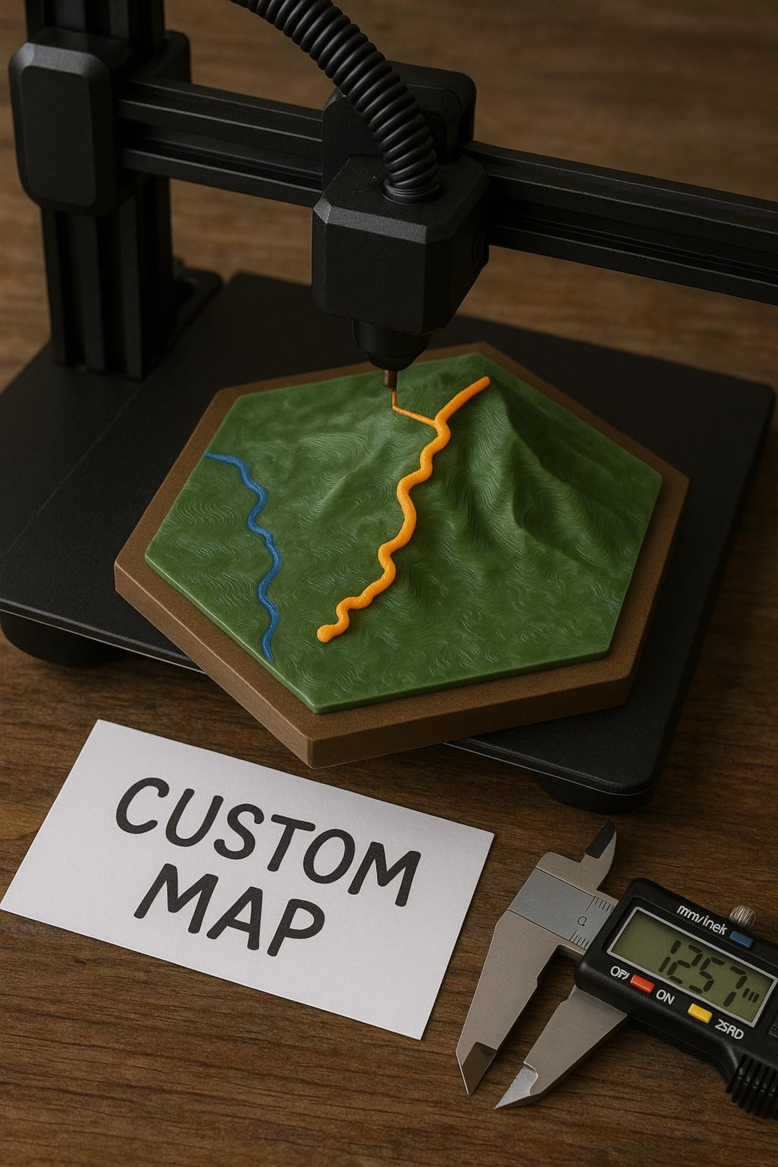 Custom 3D Printed Topographic Trail Map – Hiking Gift, Mountain Decor ...