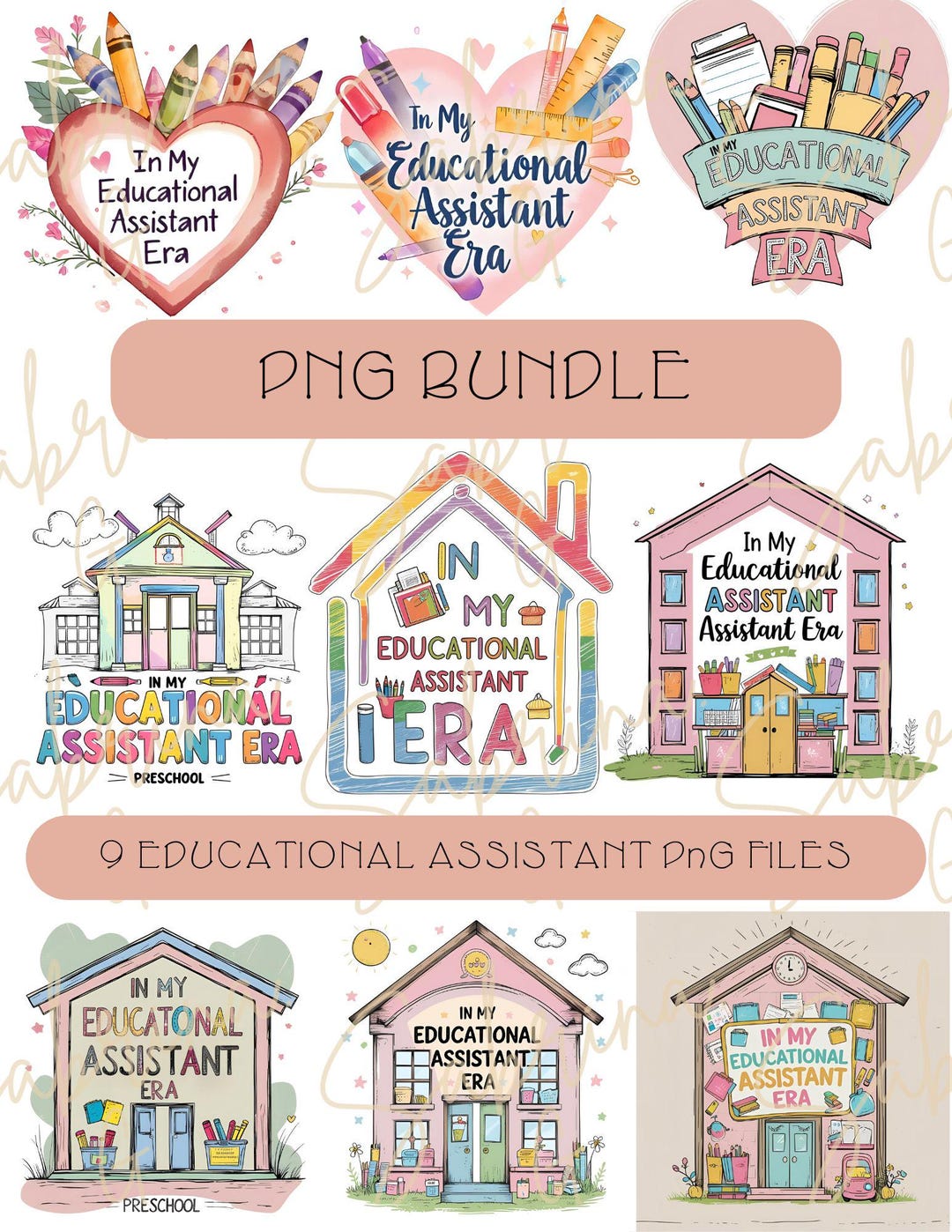 Educational Assistant PNG Bundle, in My Educational Assistant Era Png ...