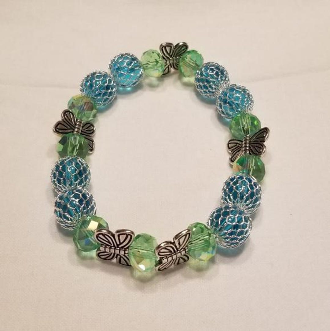 Super Cute Butterfly Stretch Bracelet - Etsy
