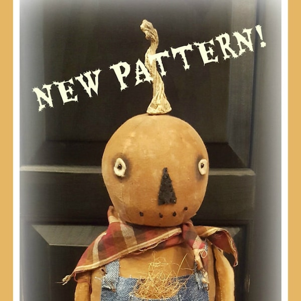 Primitive Pumpkin Pattern - Etsy